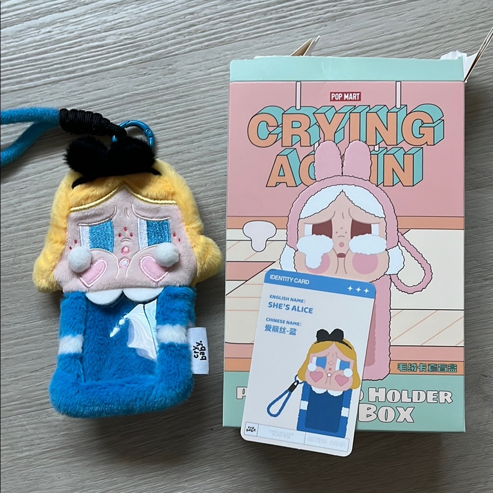 Pop Mart She's Alice Crybaby Crying Again Card Holder - Gem